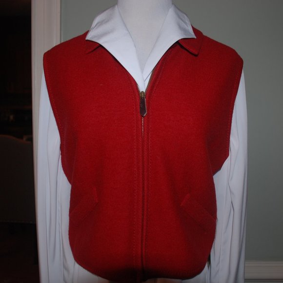 The Limited | Tops | Brand New Wt Limited Classic Red Wool Vest | Poshmark